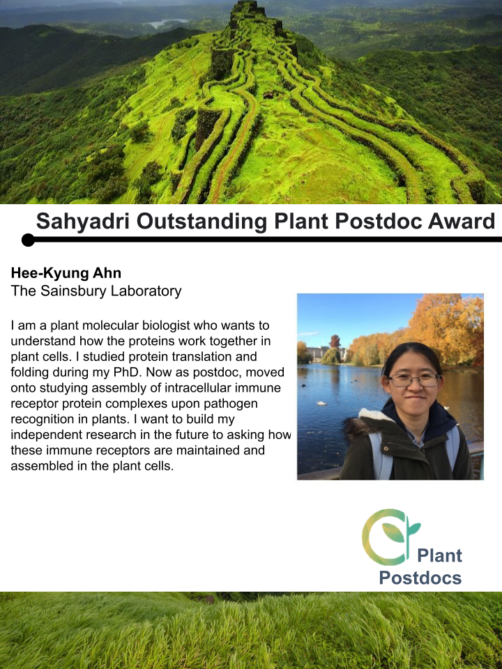Sahyadri Outstanding Award Recipient – Plant Postdocs