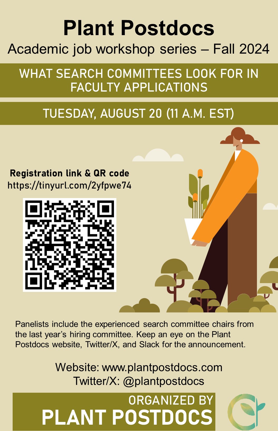 Academic Job Workshop Series – Plant Postdocs
